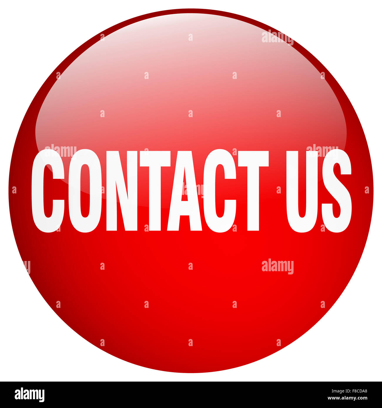 contact us red round gel isolated push button Stock Photo - Alamy