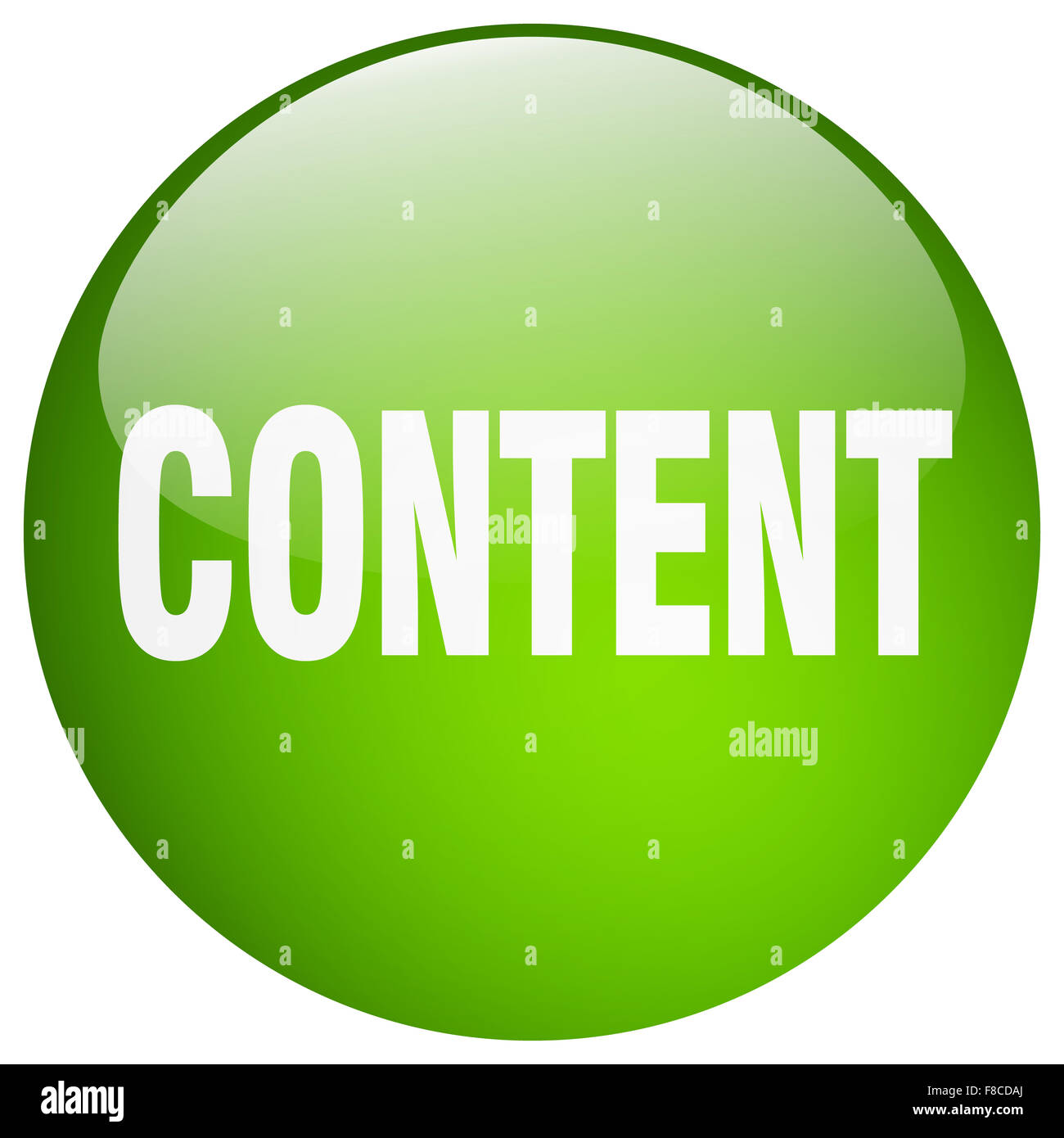 content green round gel isolated push button Stock Photo - Alamy