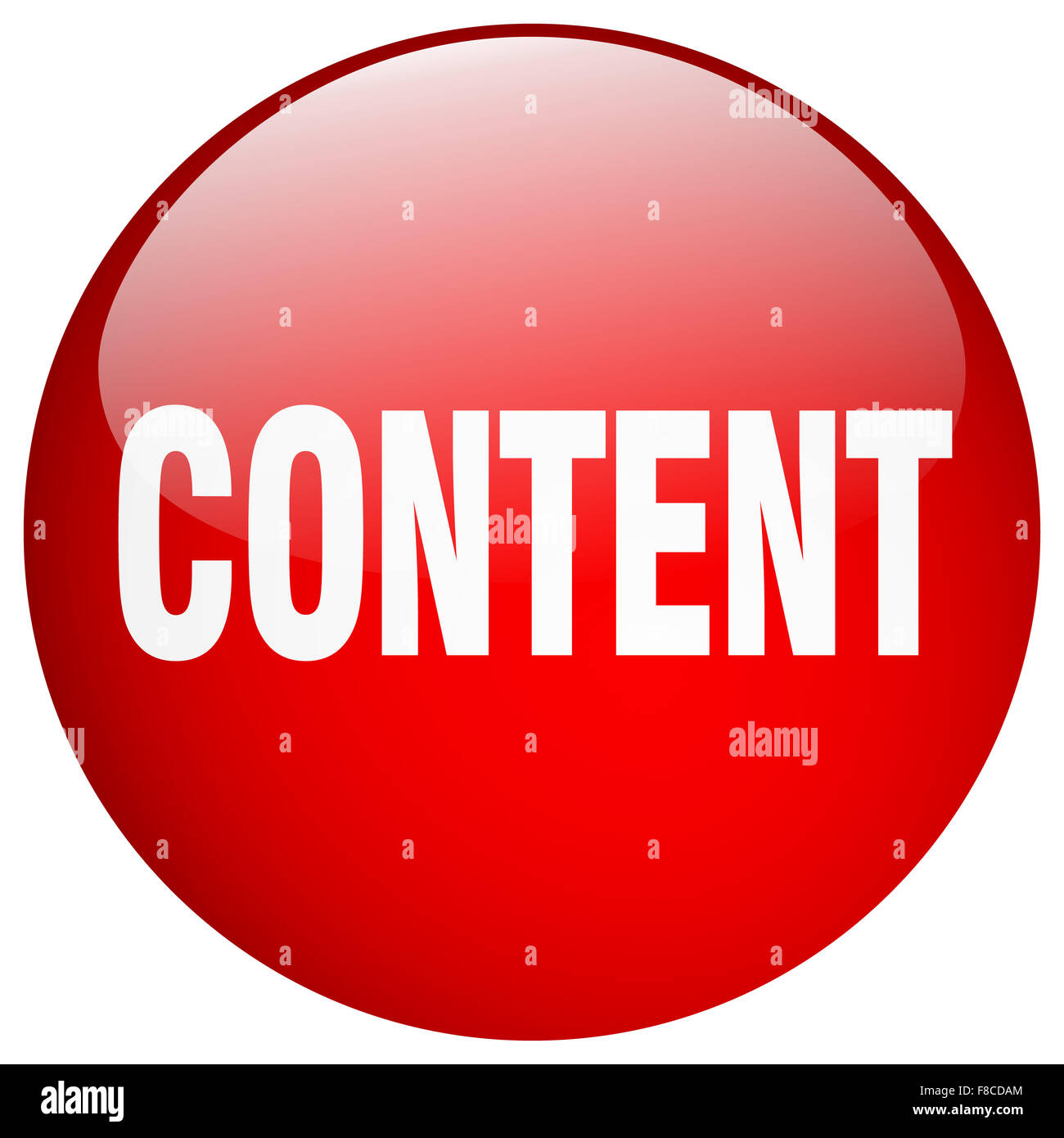 content red round gel isolated push button Stock Photo - Alamy