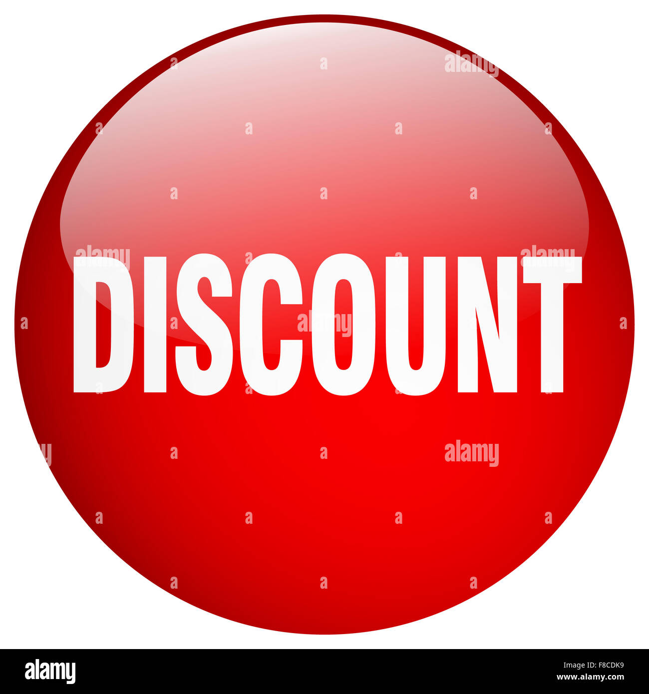 discount red round gel isolated push button Stock Photo - Alamy
