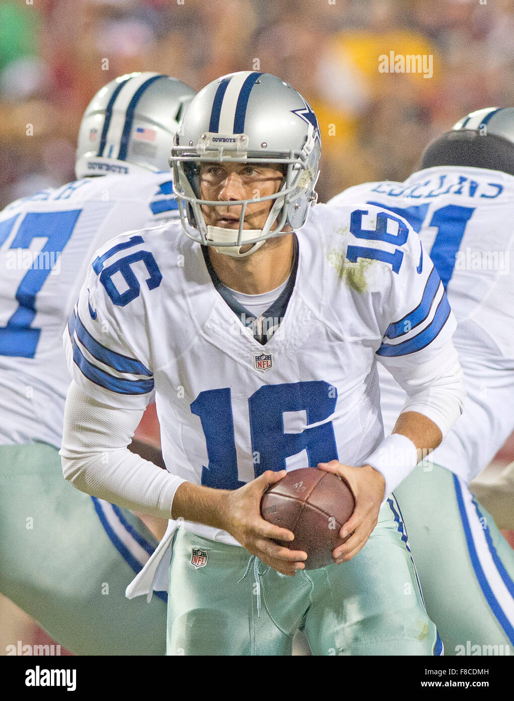 Dallas Cowboys punter Chris Jones (6) recovers a DeSean Jackson fumble ...