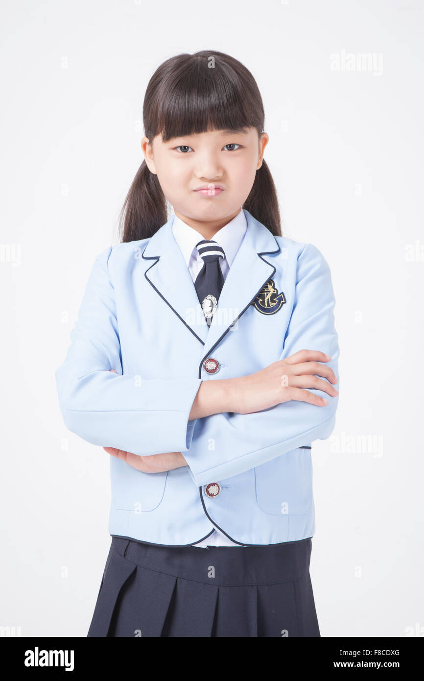 Elementary school girl face hi-res stock photography and images - Alamy