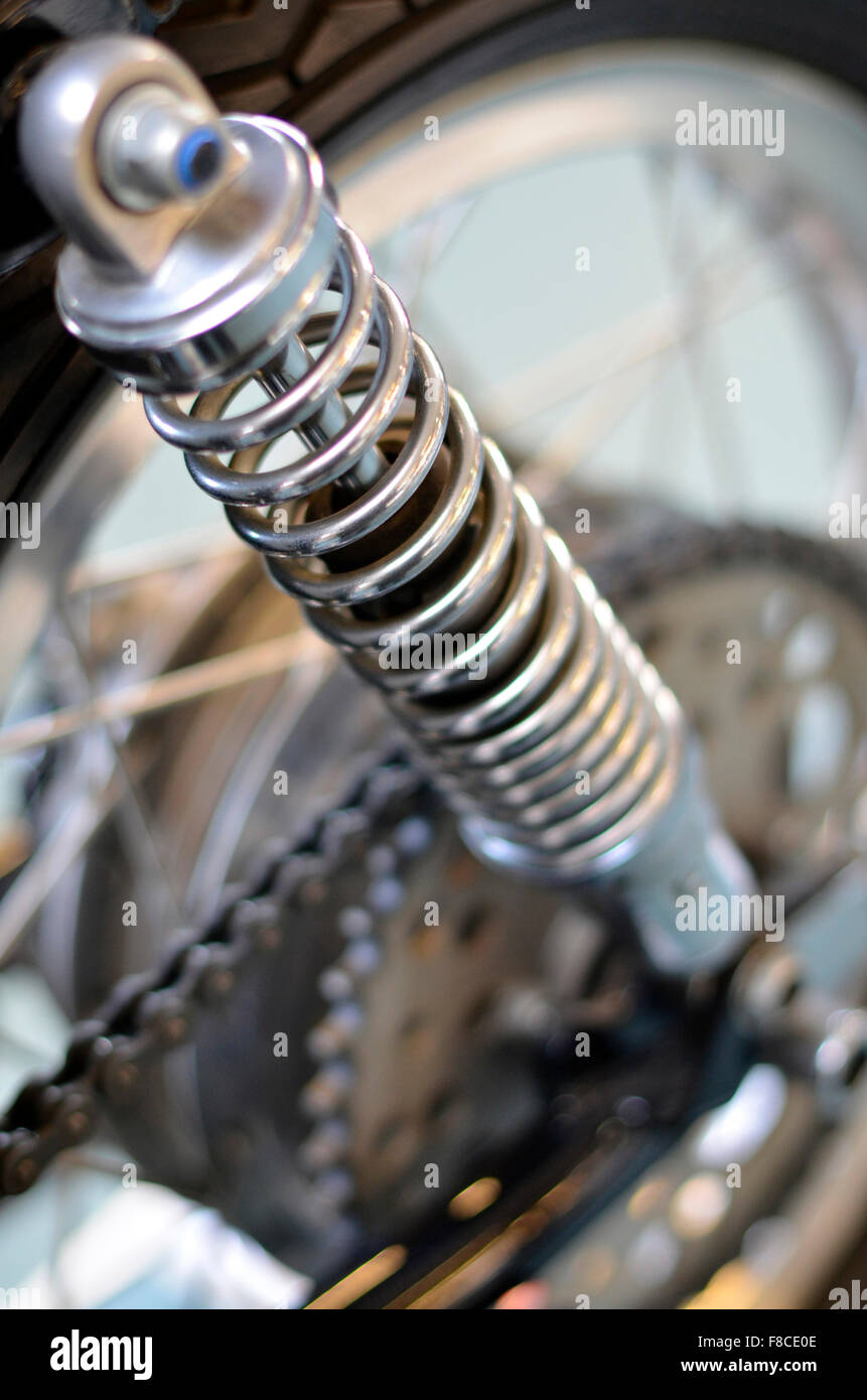 motorcycle rear spring Stock Photo - Alamy