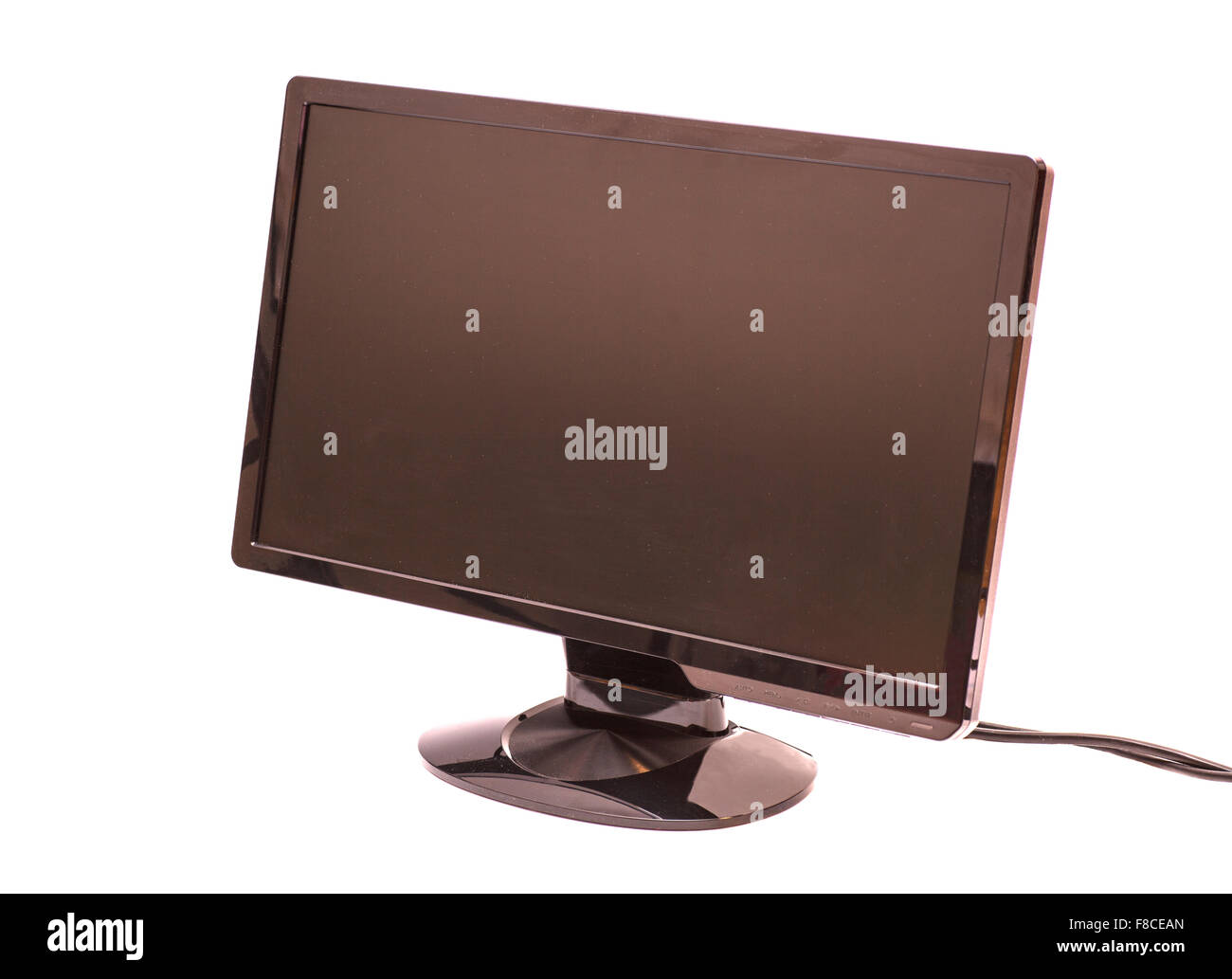 Computer monitor isolated on white Stock Photo - Alamy