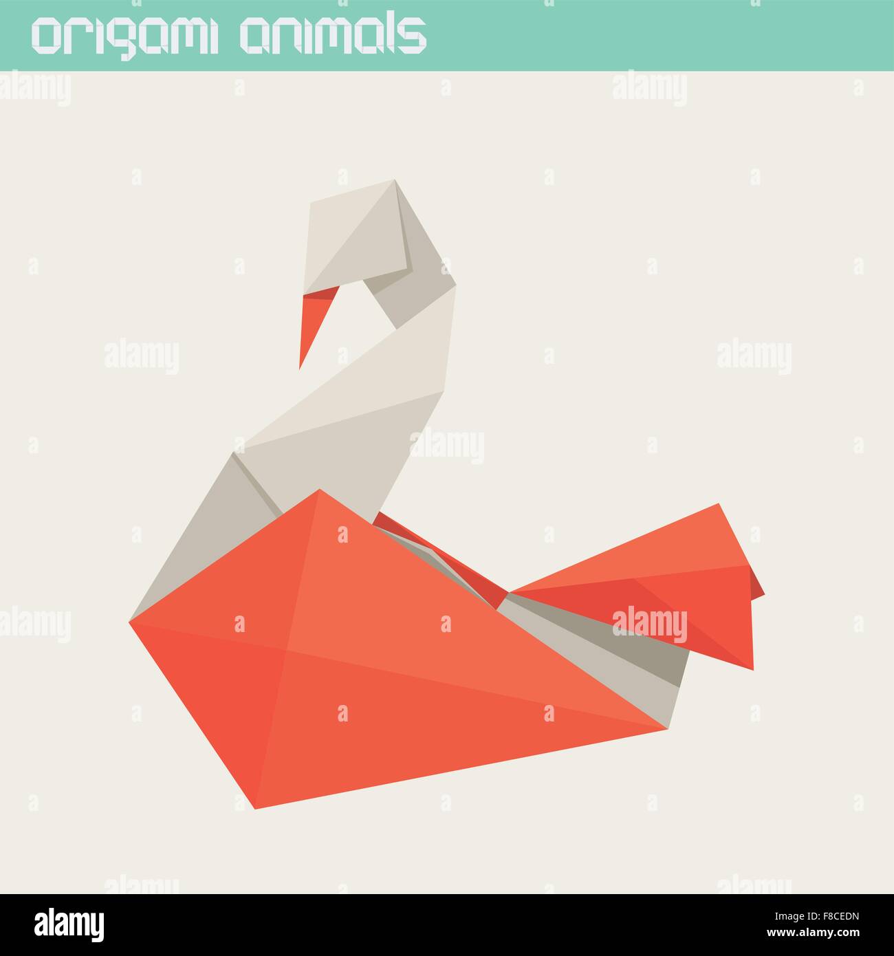 Vector origami isolated animal. Cute triangle little Dog Stock Vector ...