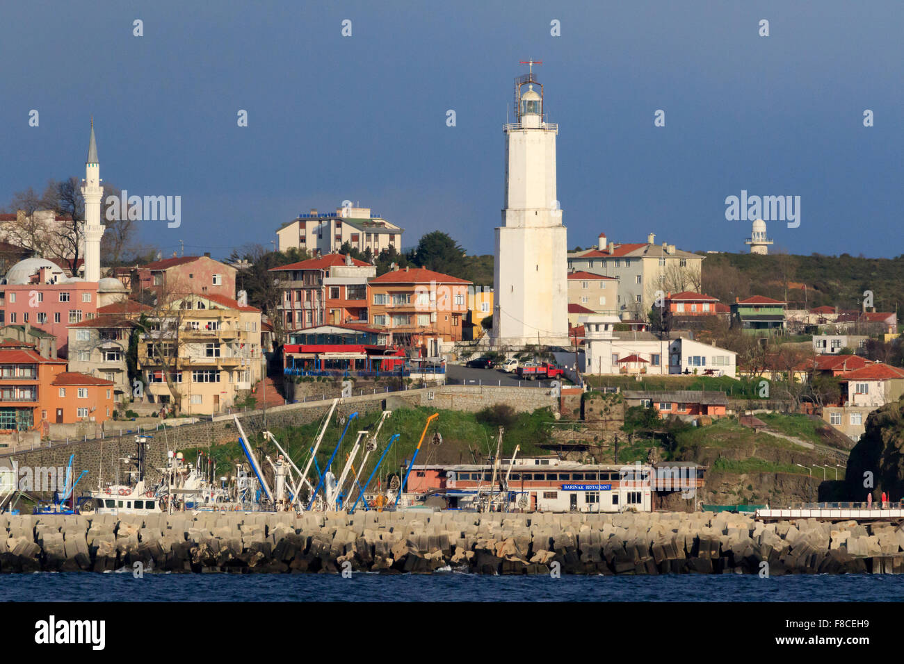 Rumeli Feneri Lighthouse, Sariyer District, Istanbul,Turkey, Europe ...