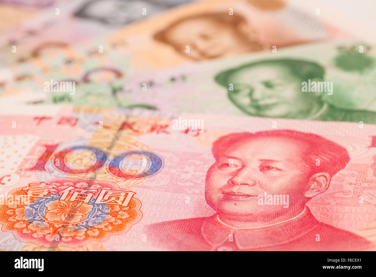 Chinese money yuan banknote close-up Stock Photo - Alamy