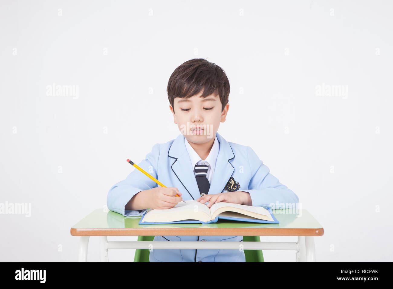 Boy studying desk hi-res stock photography and images - Alamy