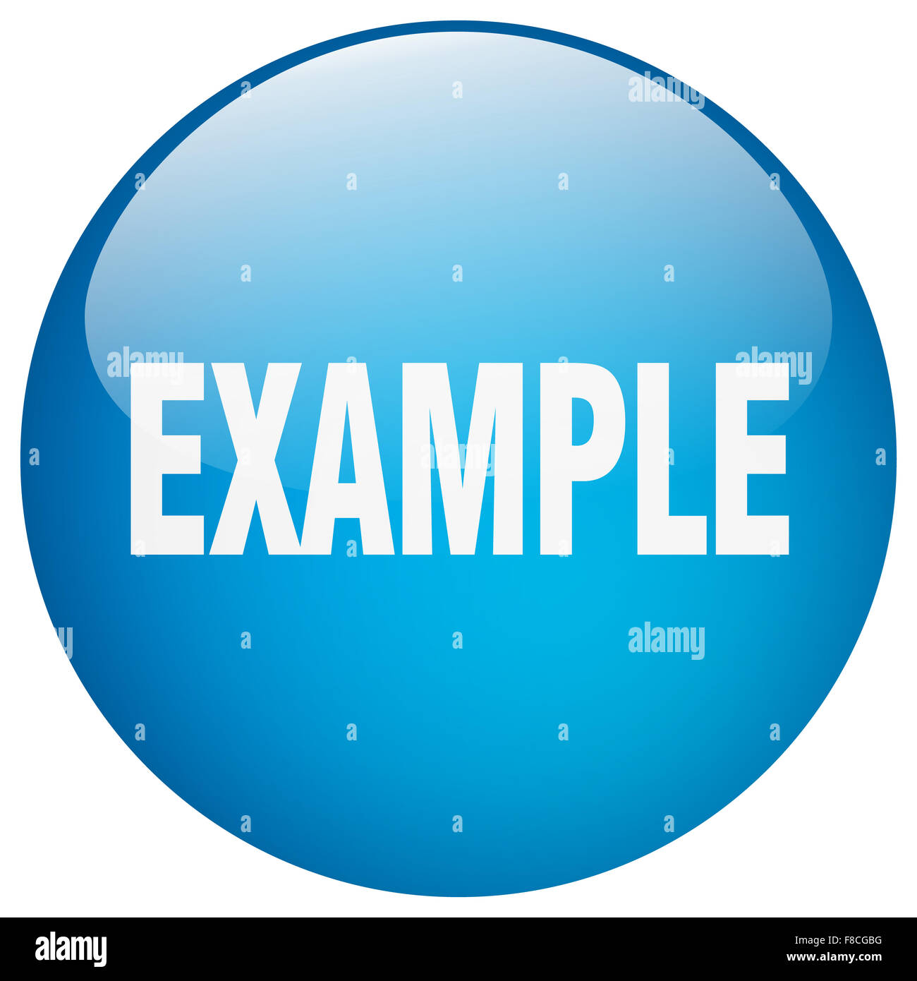 example blue round gel isolated push button Stock Photo - Alamy