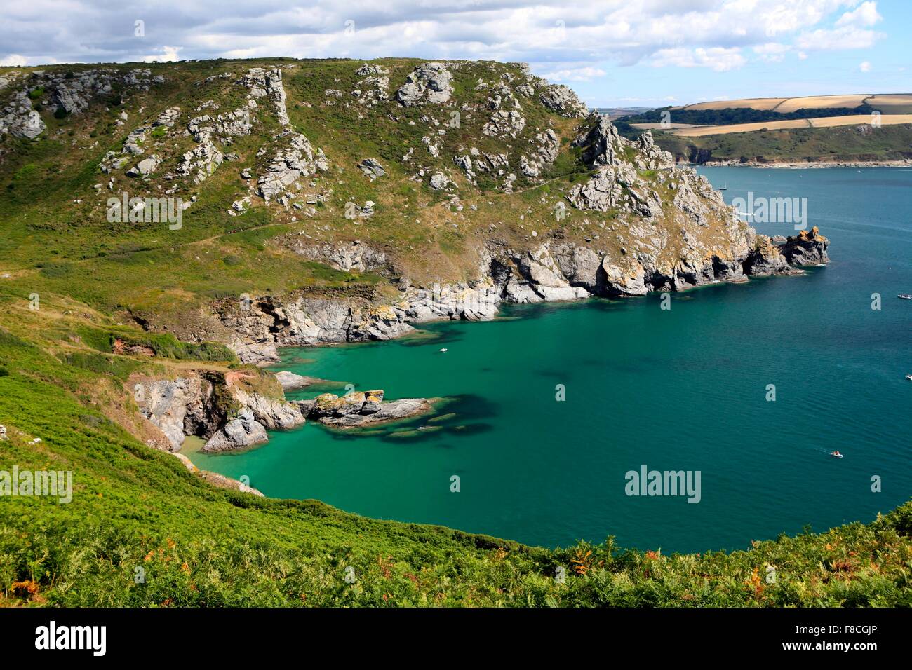 Beautiful light at Starehole Bay, Near Salcombe, South Hams, Devon ...