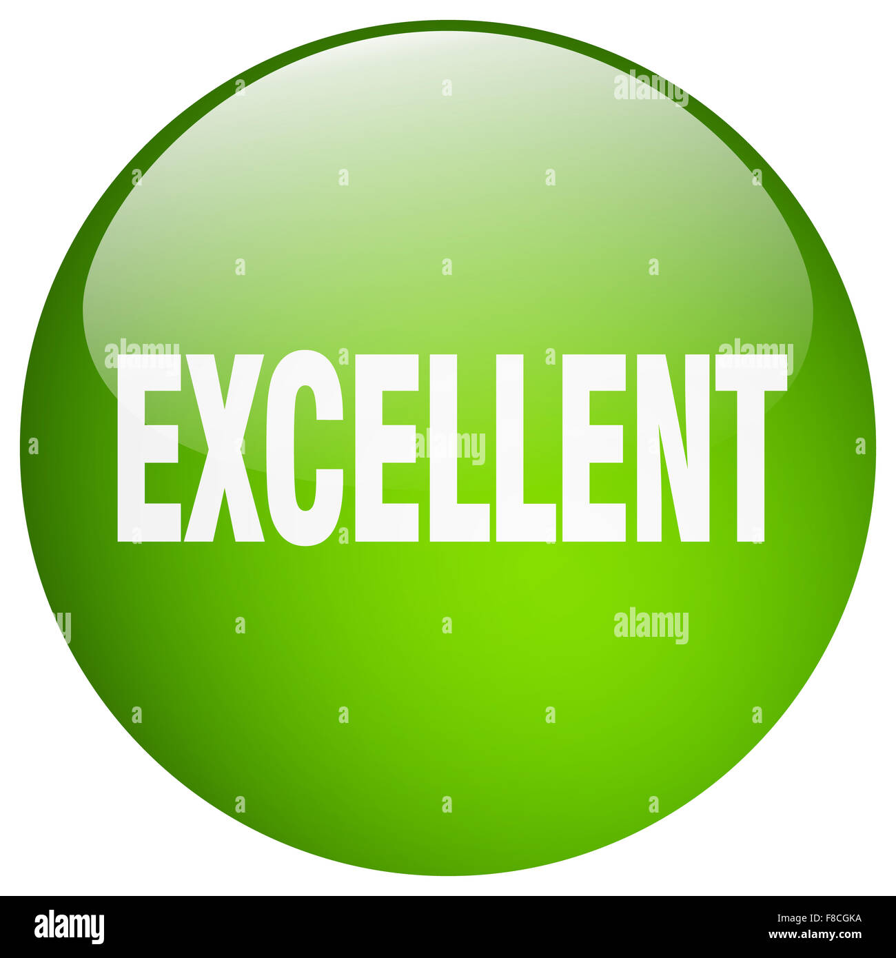 excellent green round gel isolated push button Stock Photo - Alamy