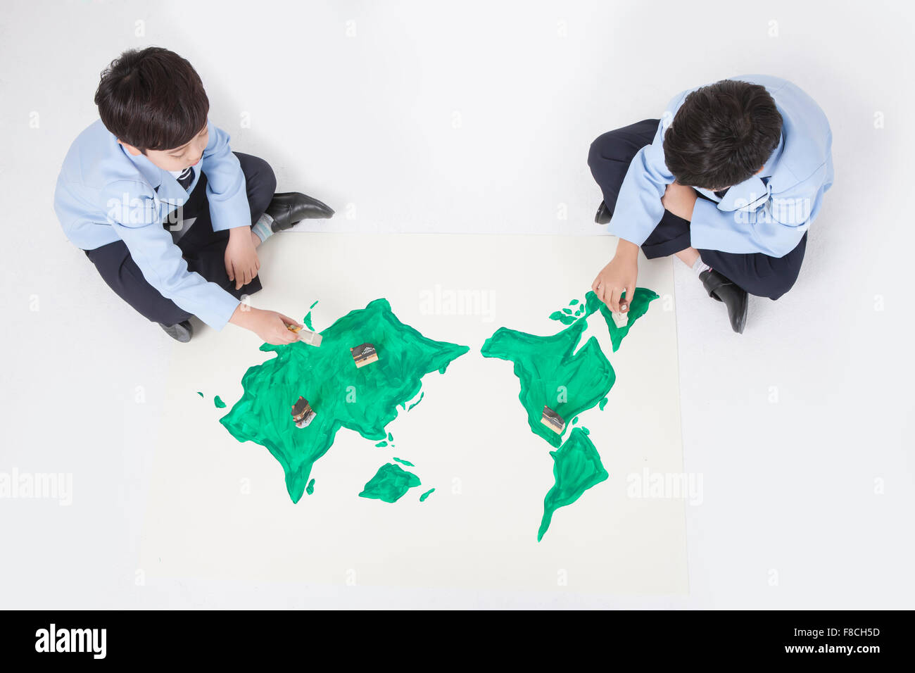 Two boys in school uniforms hi-res stock photography and images - Alamy