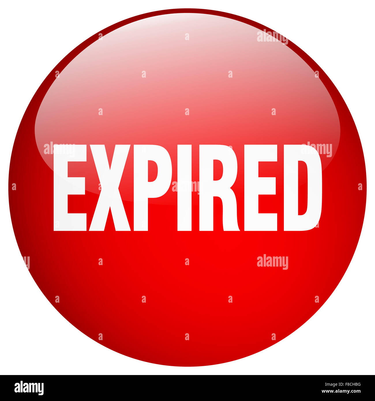 expired red round gel isolated push button Stock Photo - Alamy