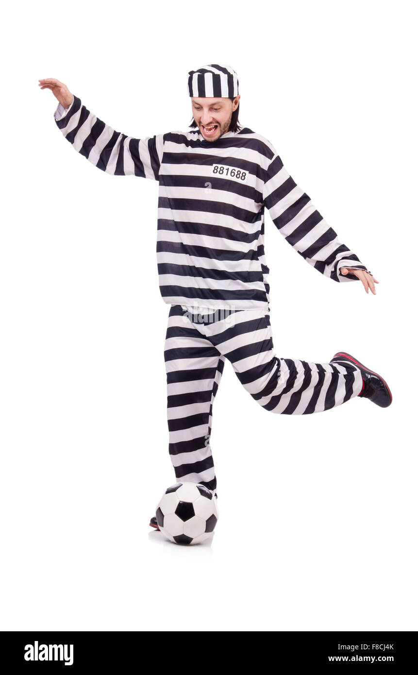 Prison inmate isolated on the white background Stock Photo - Alamy