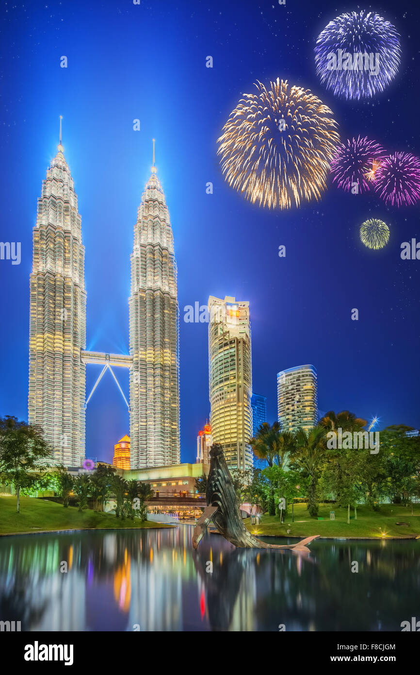 Klcc park fireworks hi-res stock photography and images - Alamy