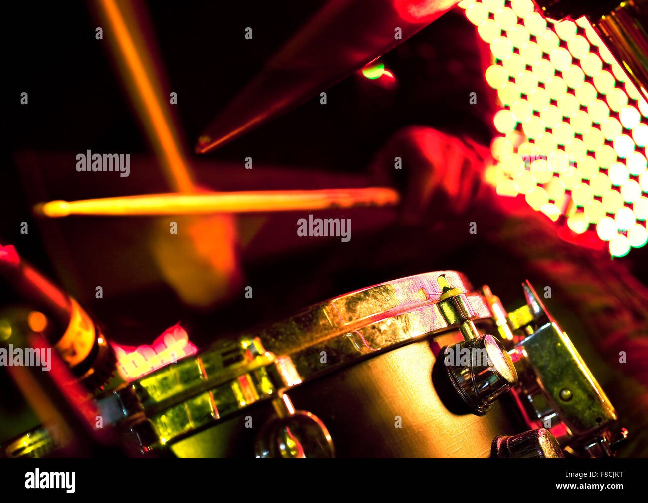 Close up image man playing the drums Stock Photo - Alamy