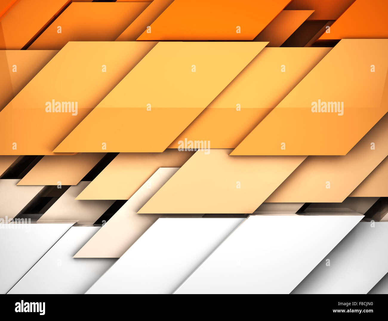 Orange geometric shapes abstract background Stock Photo - Alamy
