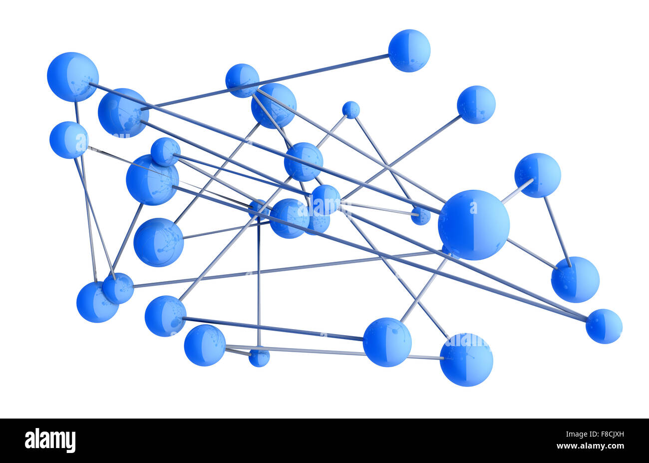 3d image of blue diagram.Networking and internet concept Stock Photo ...