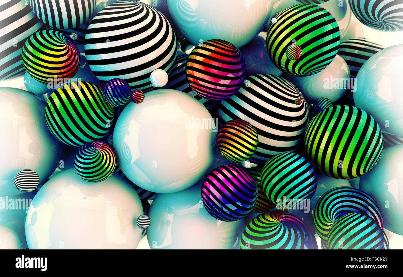 Abstract colored balls fantasy background Stock Photo - Alamy