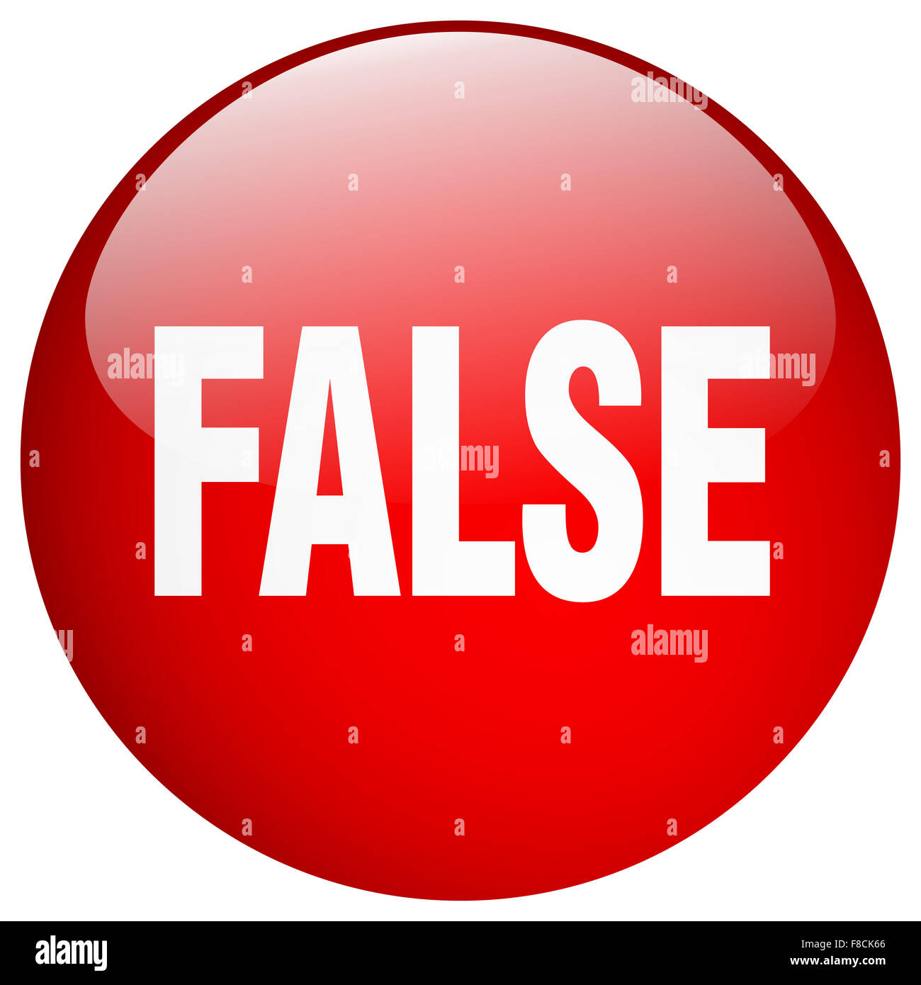 false red round gel isolated push button Stock Photo - Alamy