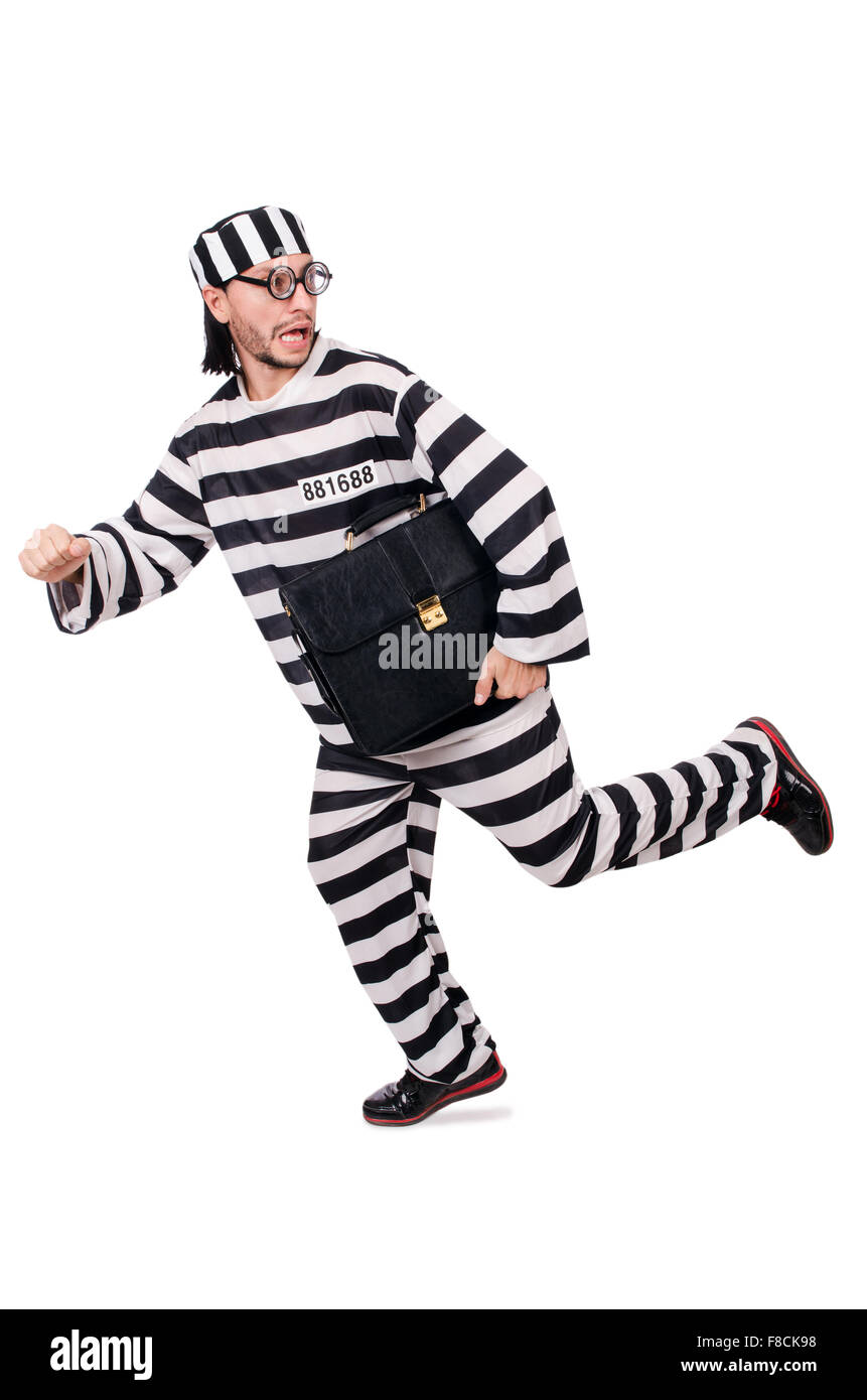 Prison inmate isolated on the white background Stock Photo - Alamy
