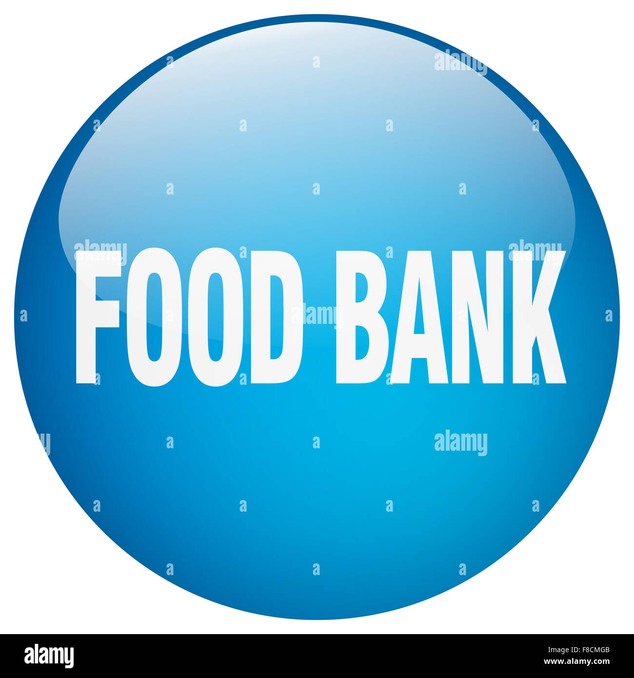 food bank blue round gel isolated push button Stock Photo - Alamy
