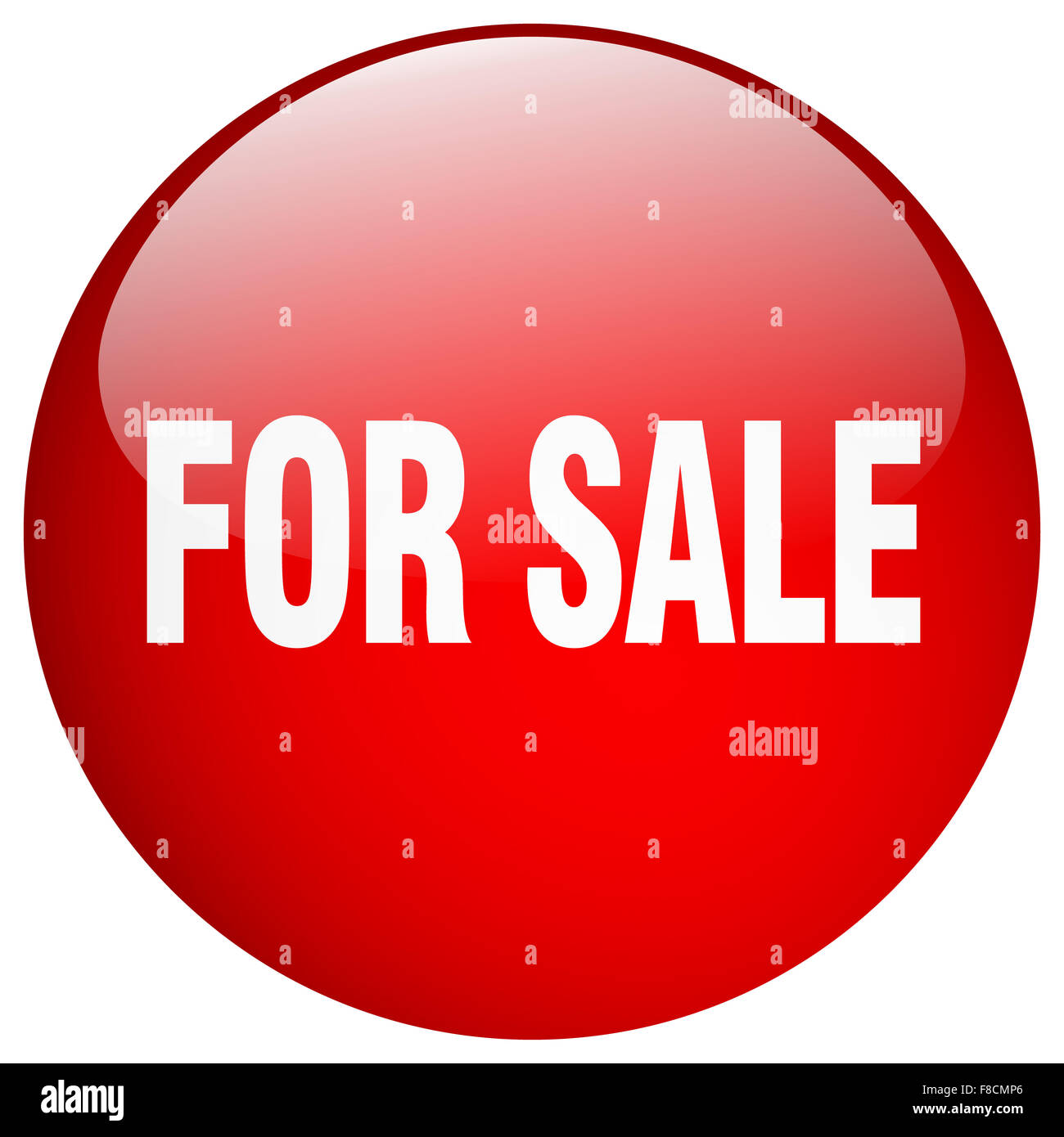 for sale red round gel isolated push button Stock Photo - Alamy