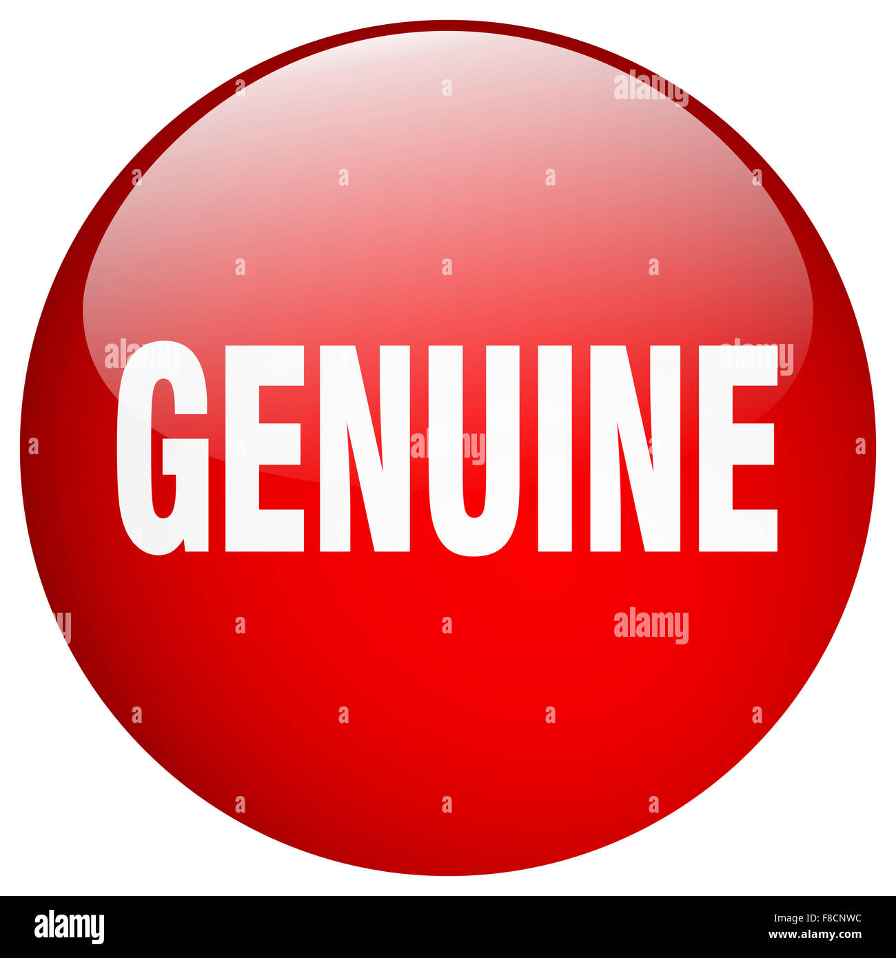 genuine red round gel isolated push button Stock Photo - Alamy