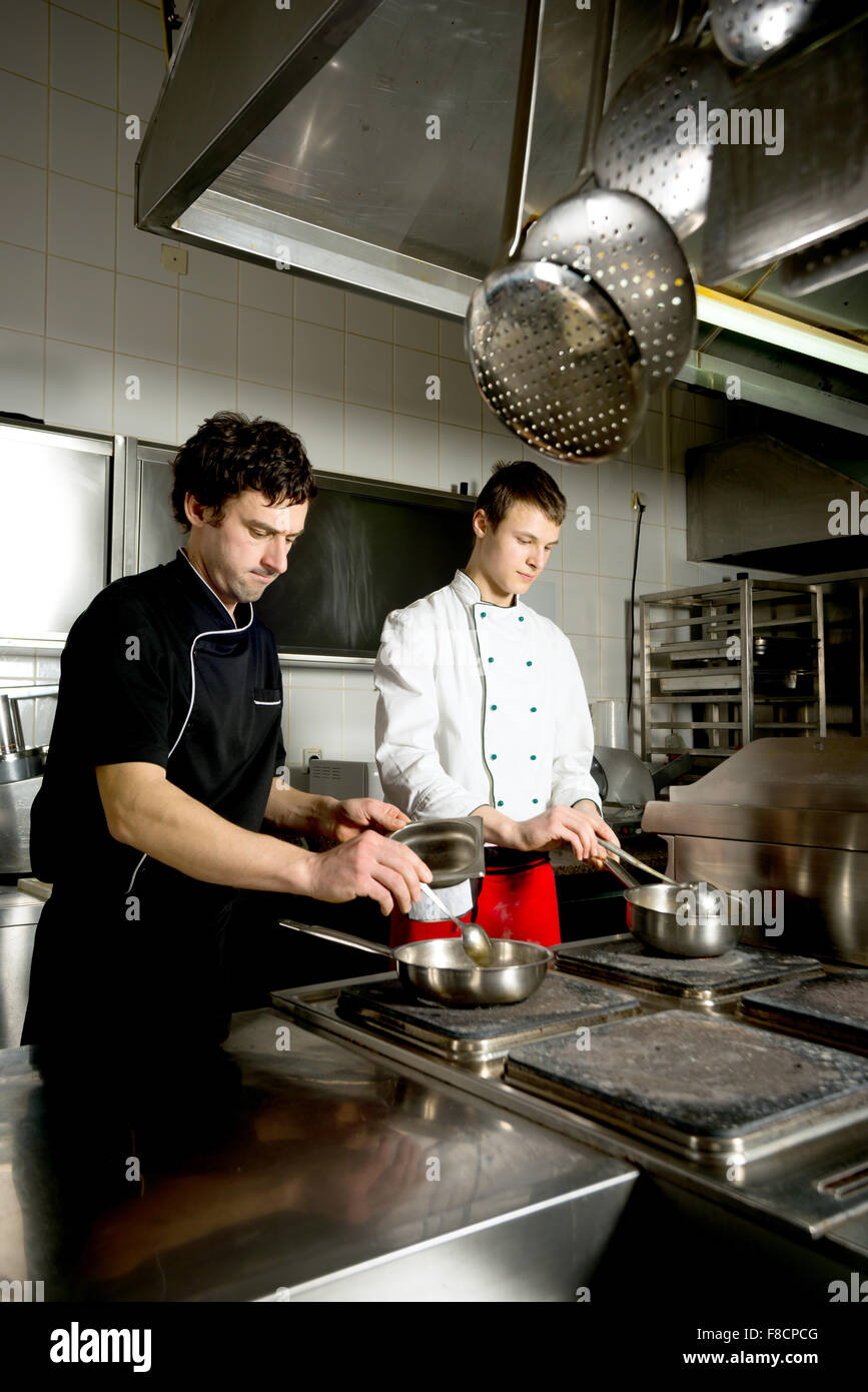chef restaurant keeps food for hotel guests Stock Photo - Alamy