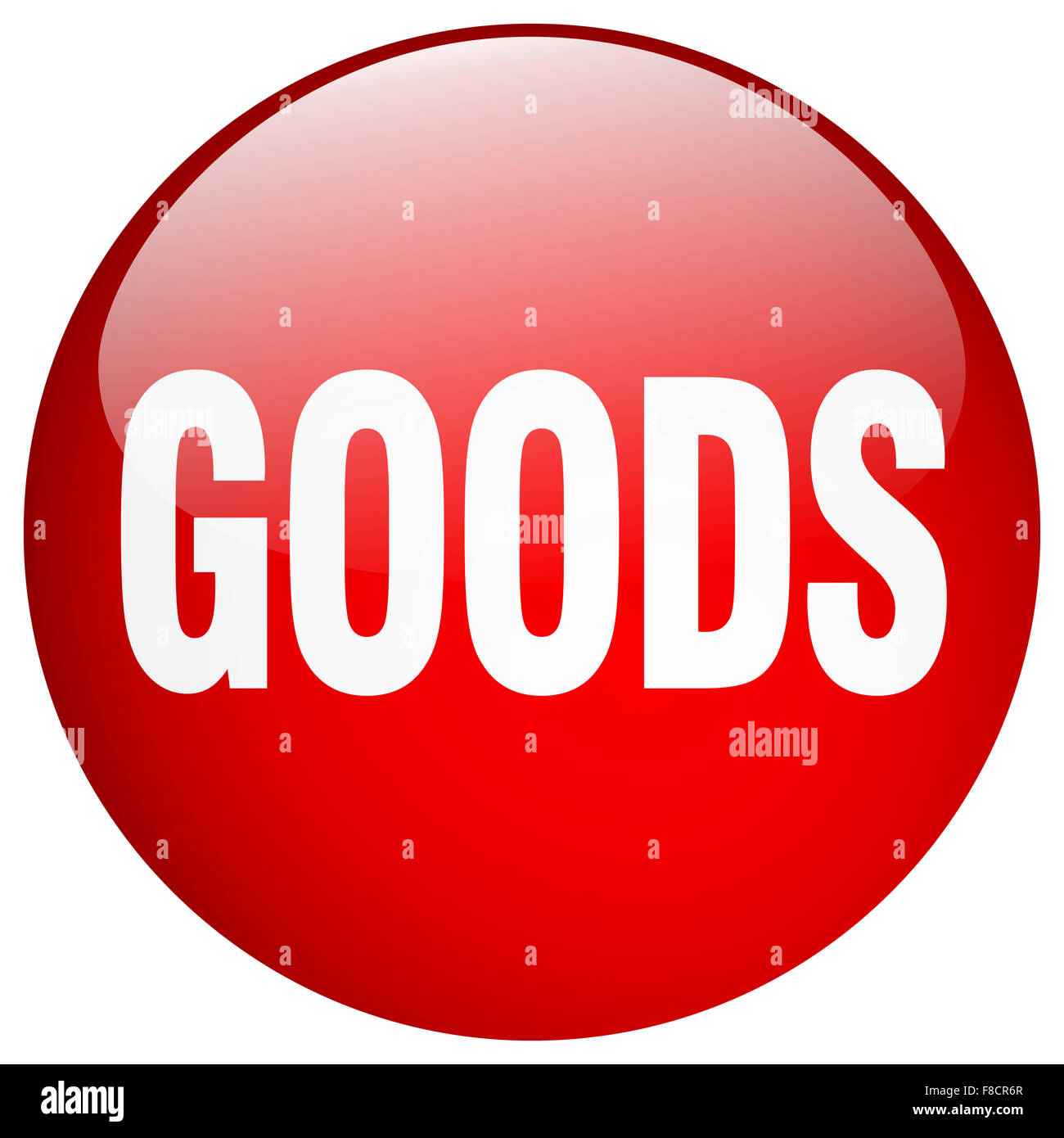 goods red round gel isolated push button Stock Photo - Alamy