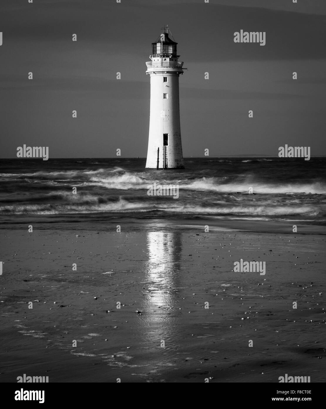 Perch Rock Lighthouse New Brighton Wirral Merseyside Liverpool river ...