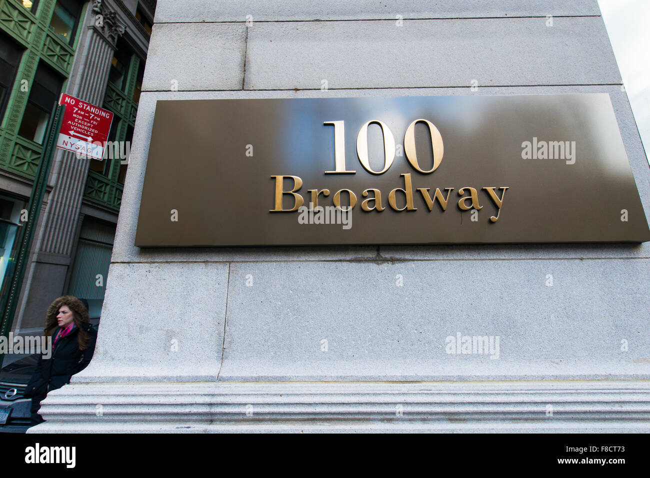 Street sign on Broadway on bright day Stock Photo - Alamy
