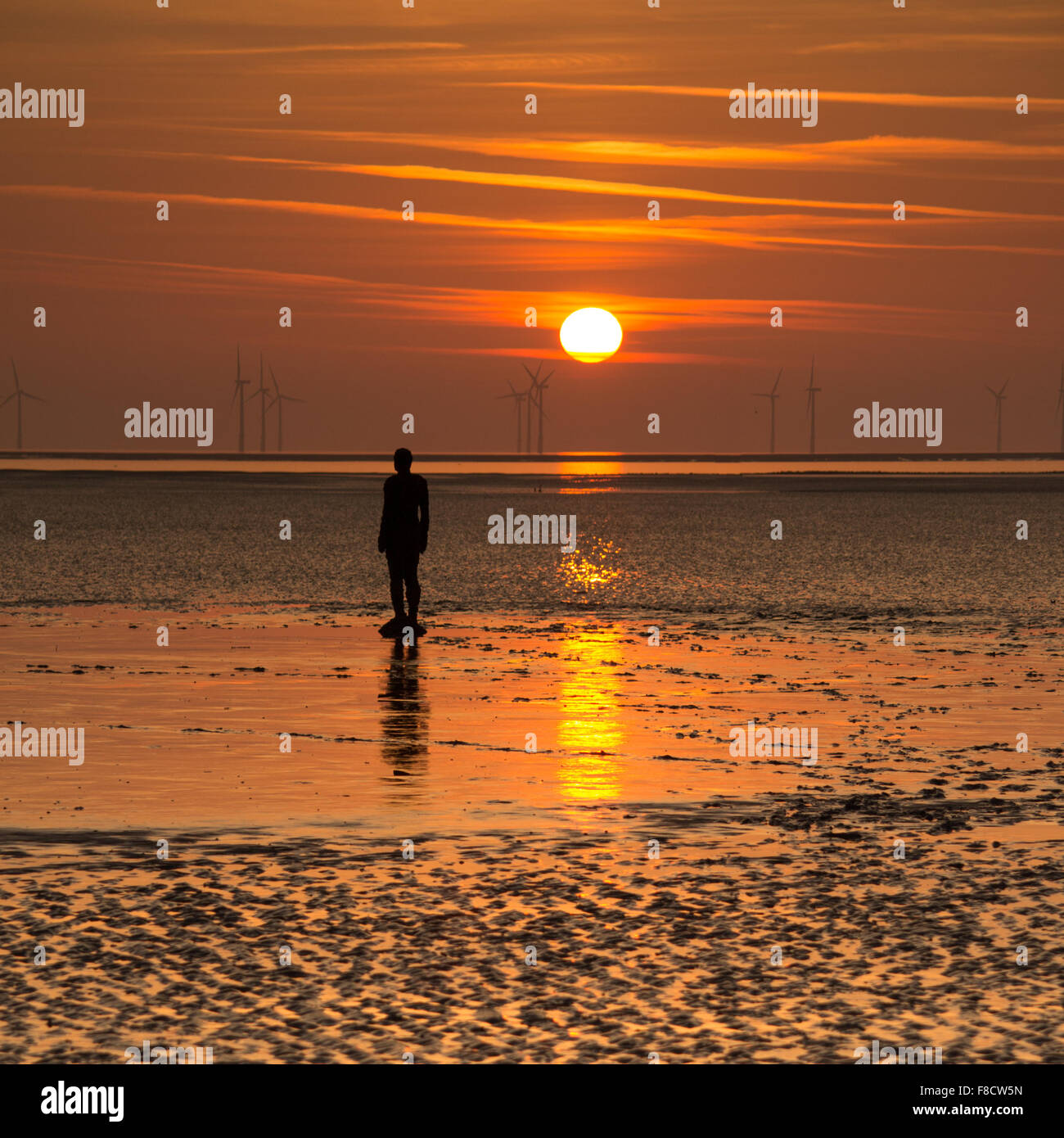 Another Place - Anthony Gormleys installation in Formby, Merseyside ...