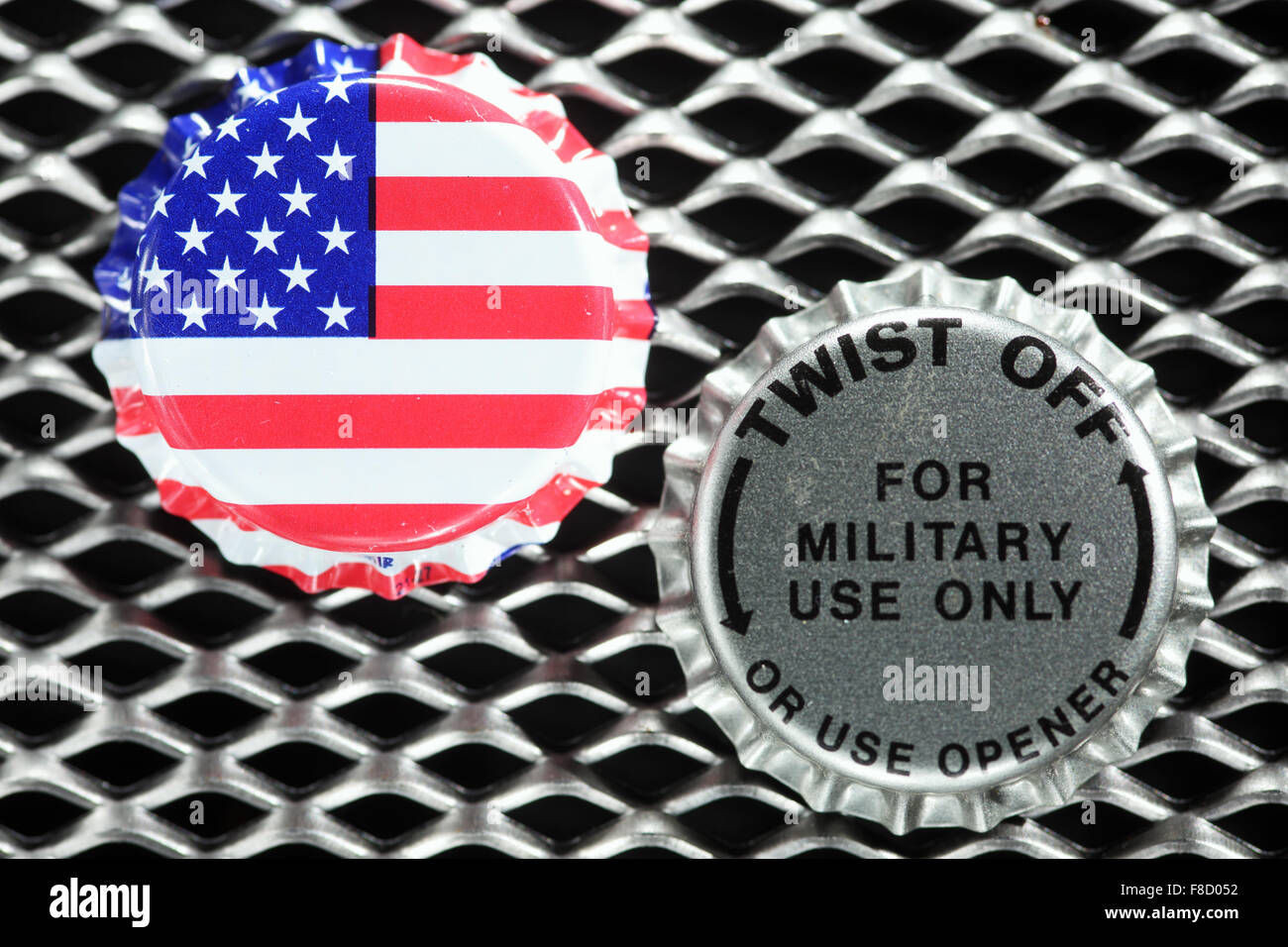 beer bottle caps Stock Photo - Alamy