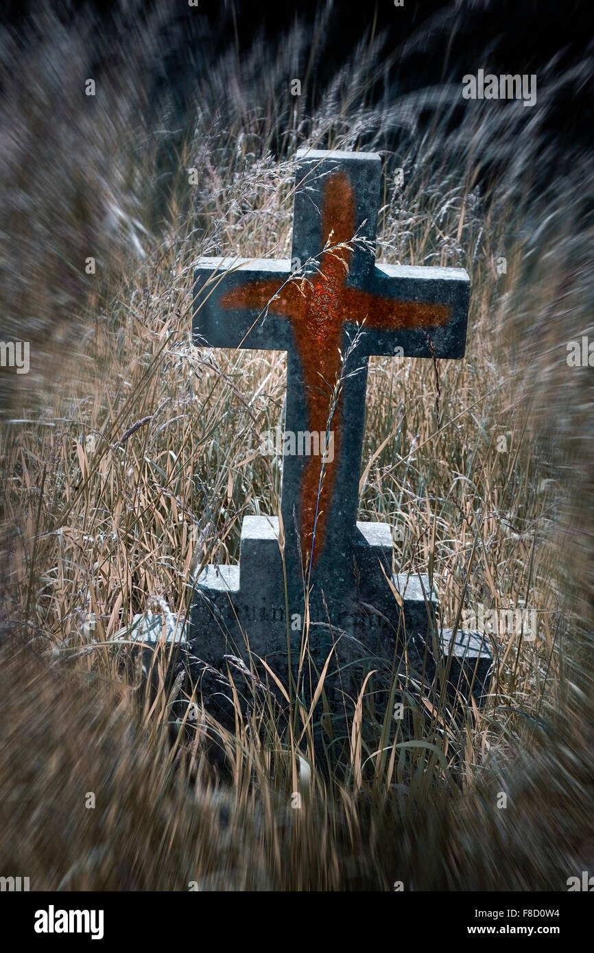 cross running with blood Stock Photo - Alamy
