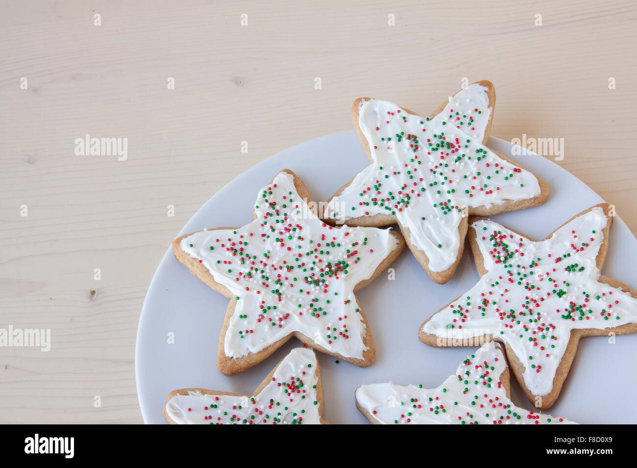 Christmas Star Cookies Stock Photo - Alamy