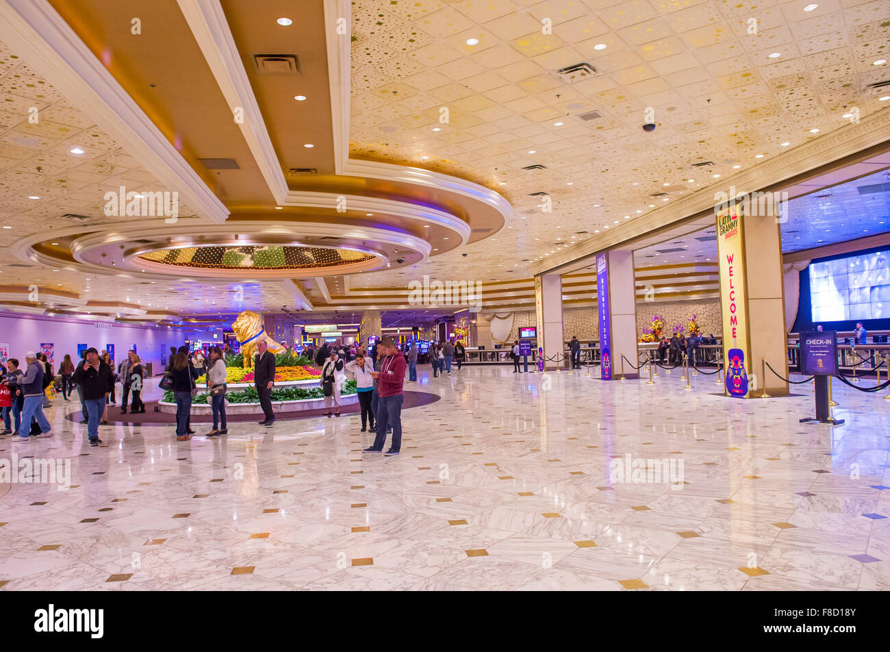 The interior of MGM hotel and casino in Las Vegas Stock Photo - Alamy