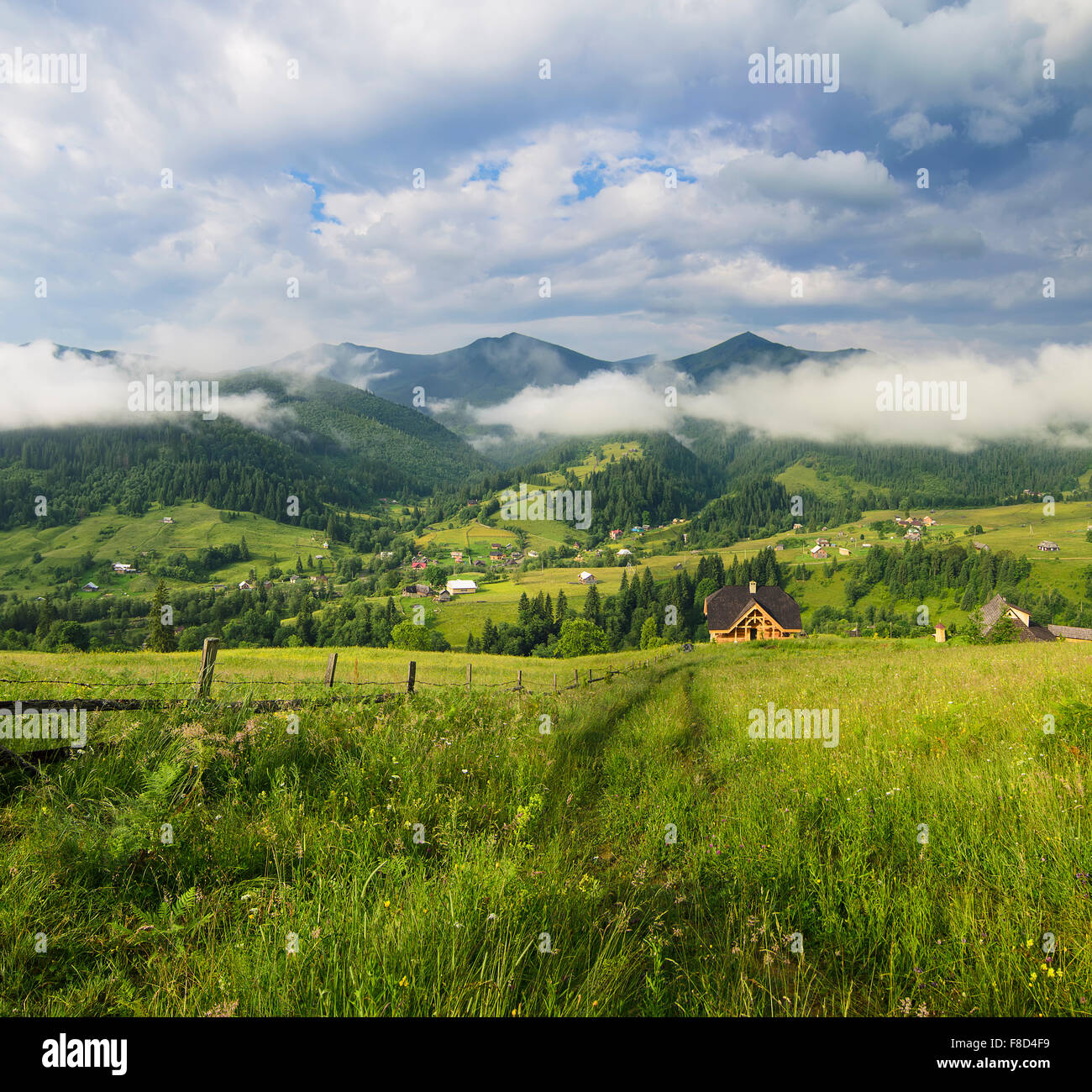 Mountain summer landscape Stock Photo - Alamy