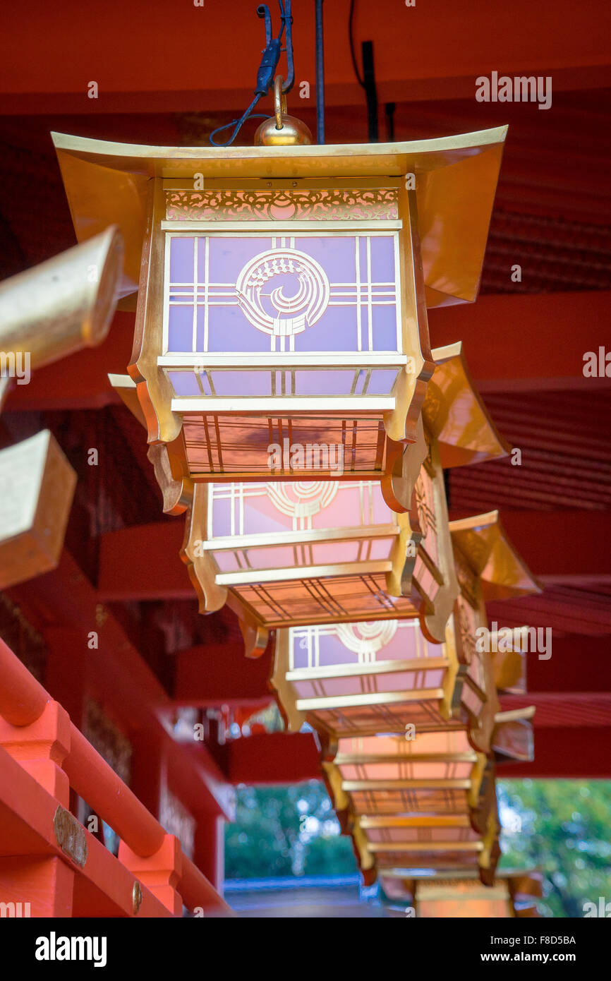 Fushimi Inari Taisha lanterns in Kyoto, Japan Stock Photo - Alamy