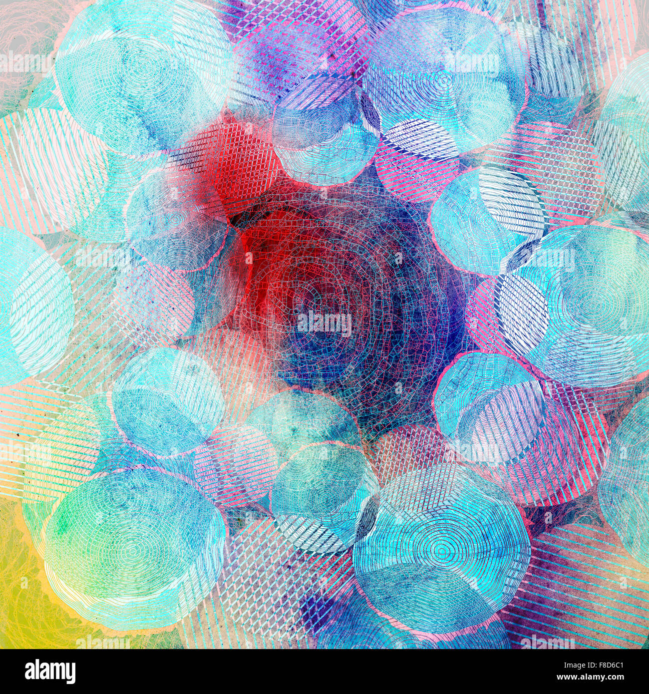 abstract background of colored circles art illustration Stock Photo - Alamy