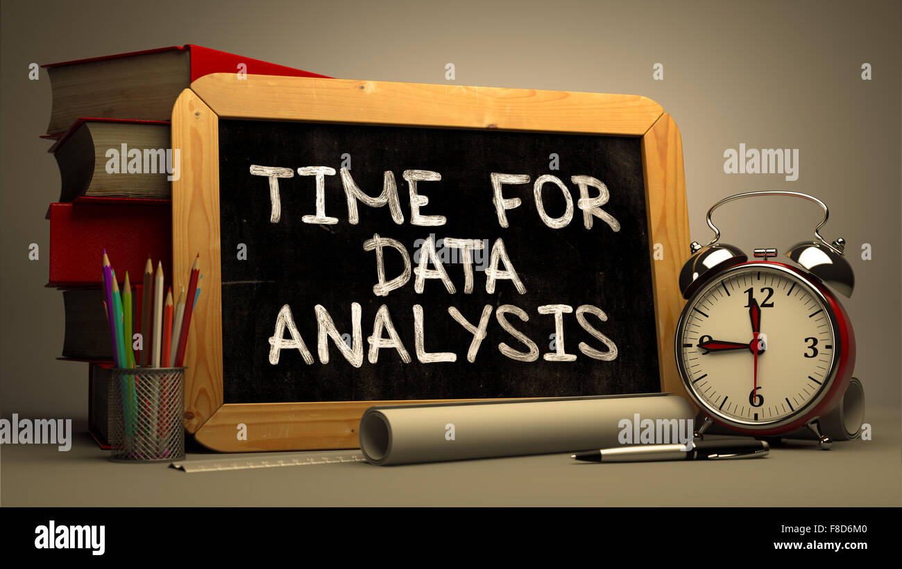 Time for Data Analysis Concept Hand Drawn on Chalkboard Stock Photo - Alamy