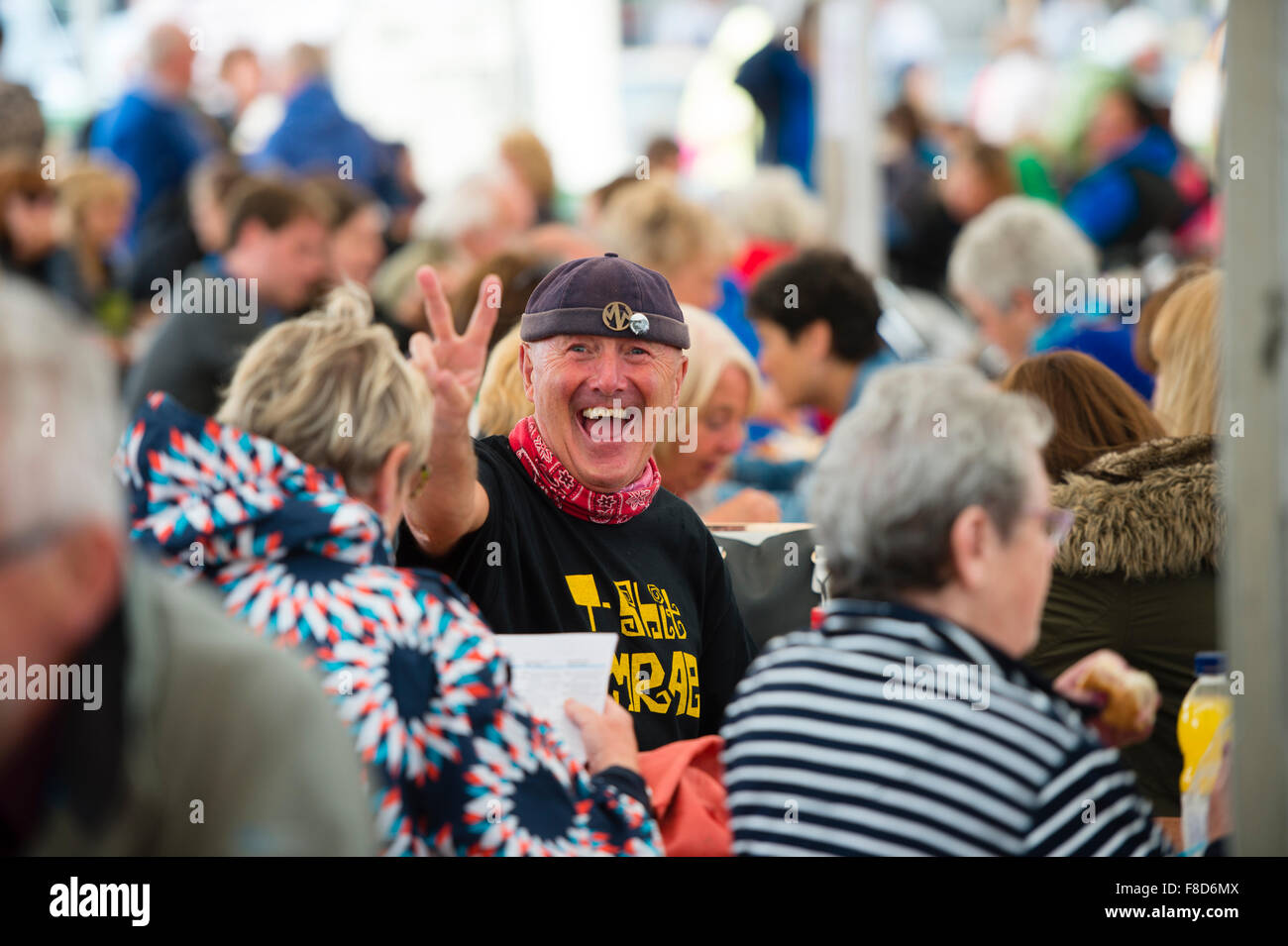 Welsh comedian, entertainer and musician Dewi 'Pws' Morris amongst the ...