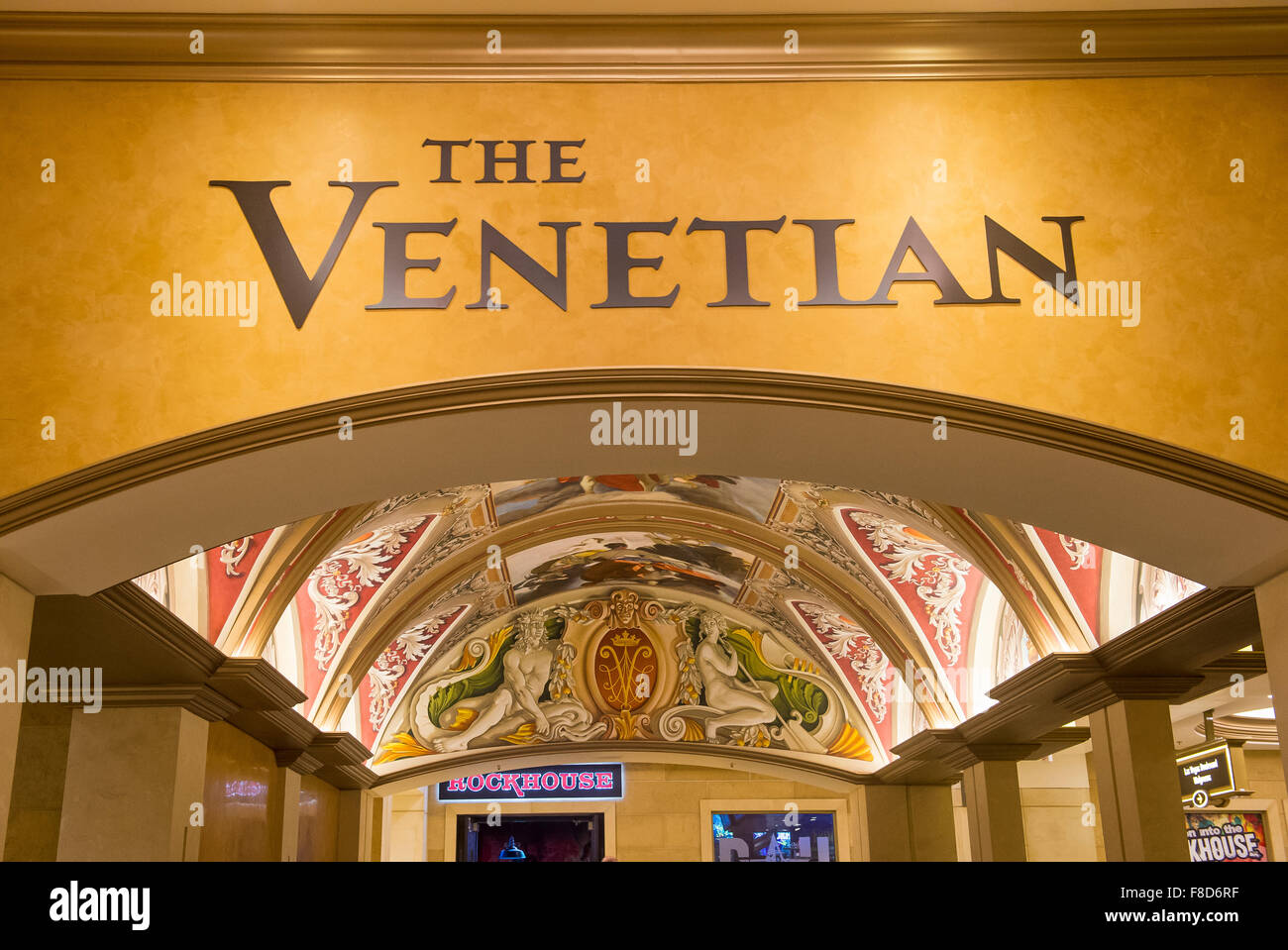 The interior of the Venetian hotel & Casino in Las Vegas Stock Photo ...