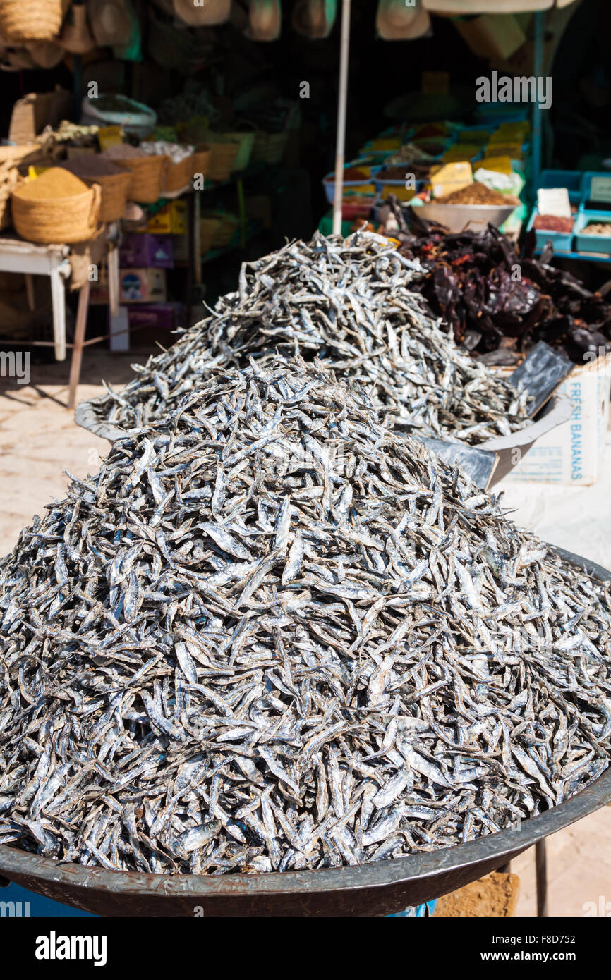 Dry fish in the market in Tunisia Stock Photo - Alamy