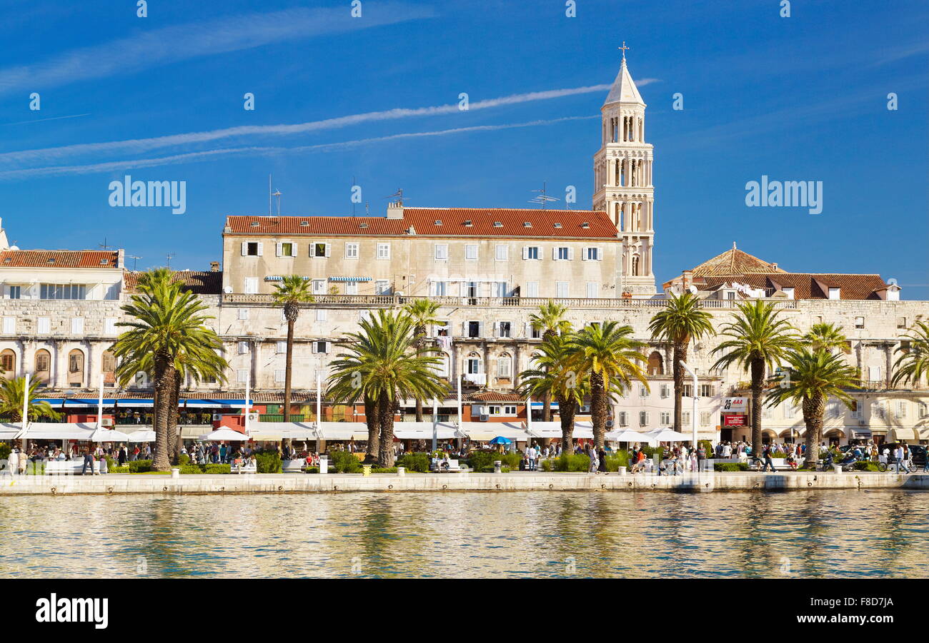 Split city, Diocletian's Palace, UNESCO, Croatia, Europe Stock Photo ...