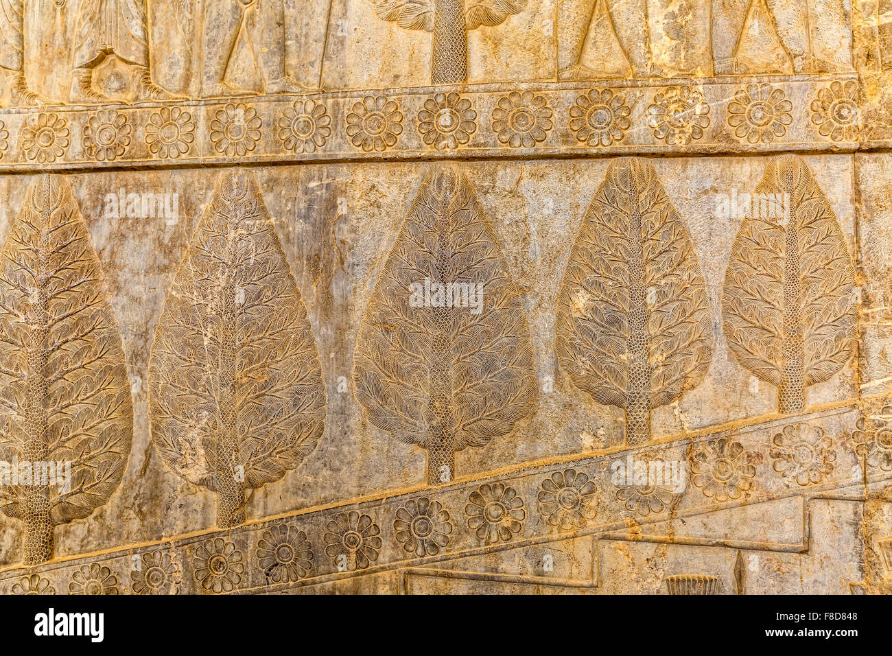 Wall relief in Persepolis Stock Photo - Alamy