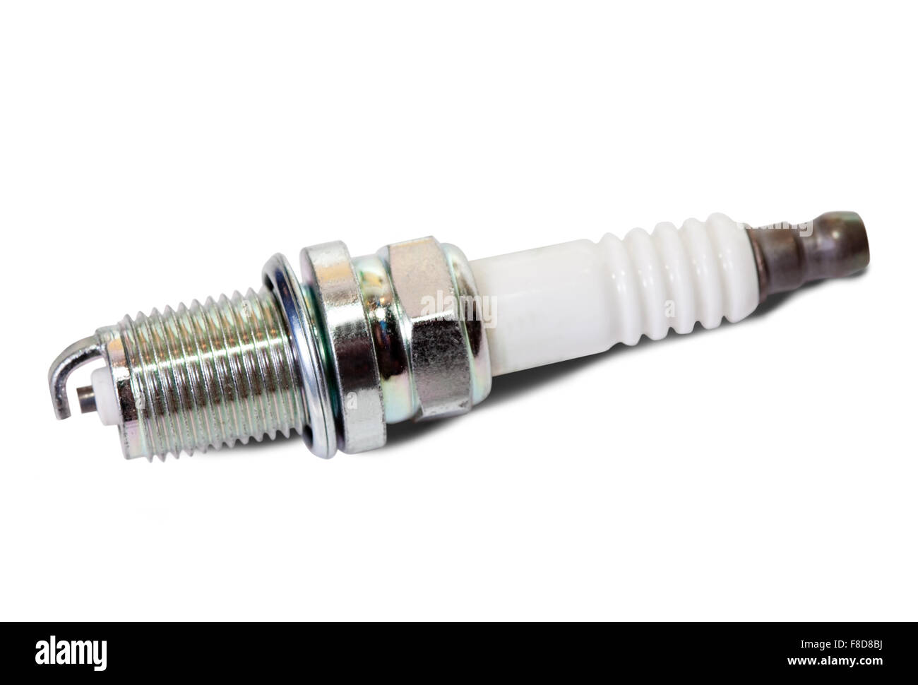 auto spark plug isolated on white background Stock Photo - Alamy
