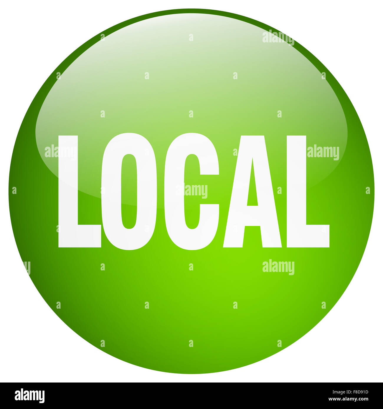 local green round gel isolated push button Stock Photo - Alamy
