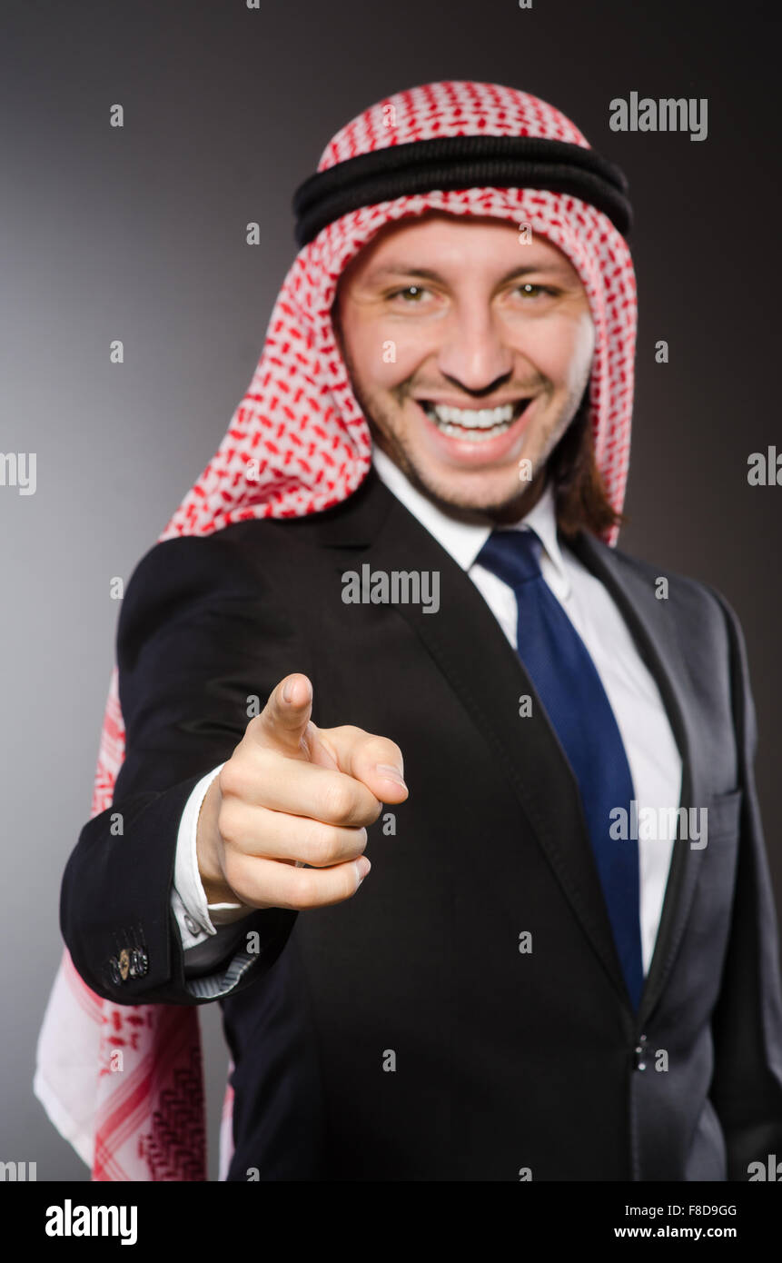 Arab man in diversity concept Stock Photo - Alamy