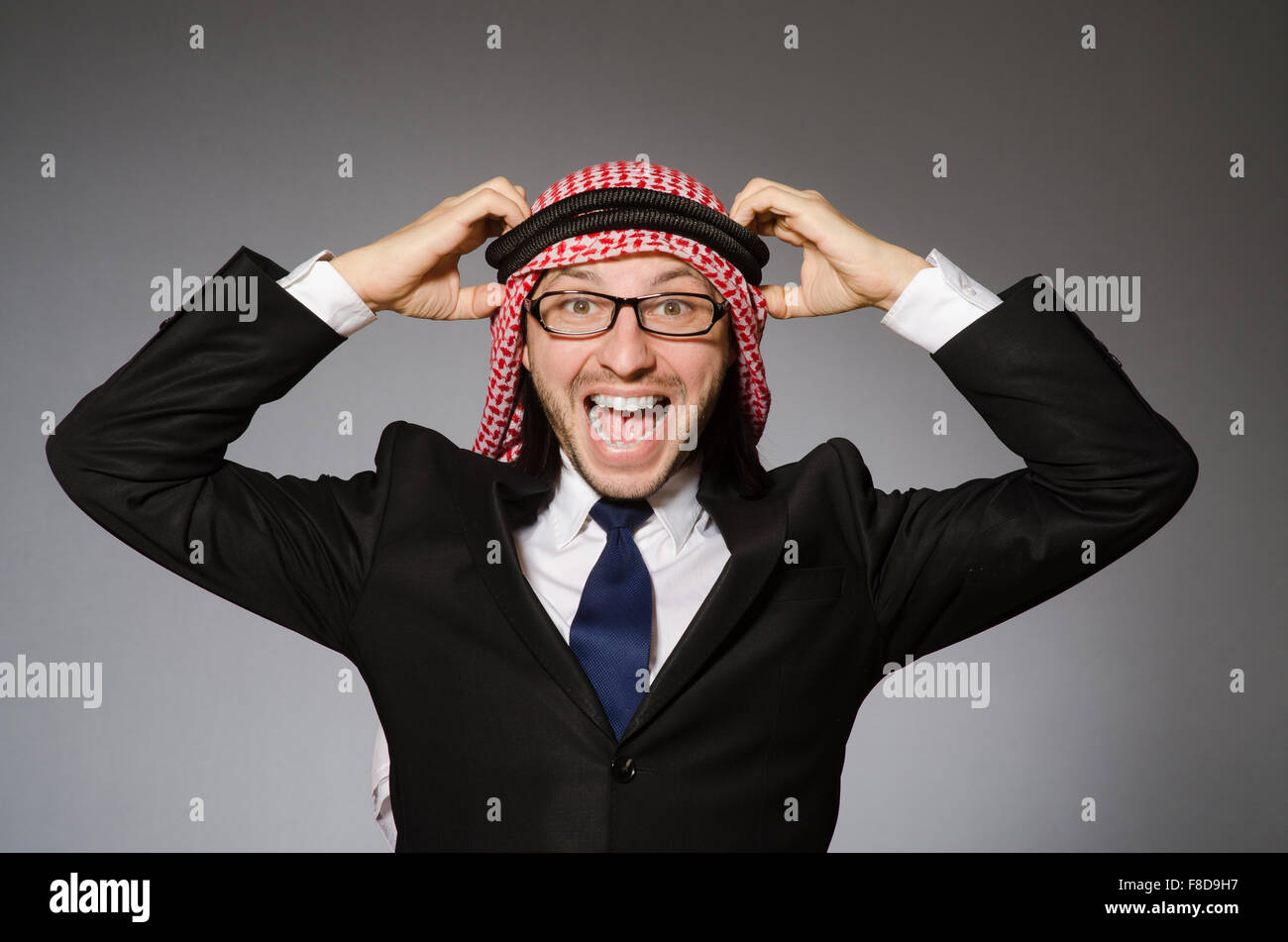 Arab man in diversity concept Stock Photo - Alamy